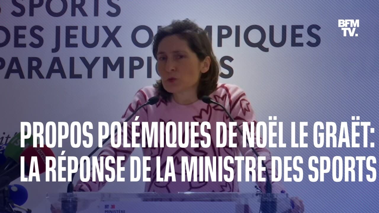 Propos polémiques de Noël Le Graët: la réponse de la ministre des Sports Propos polémiques de Noël Le Graët: la réponse de la ministre des Sports