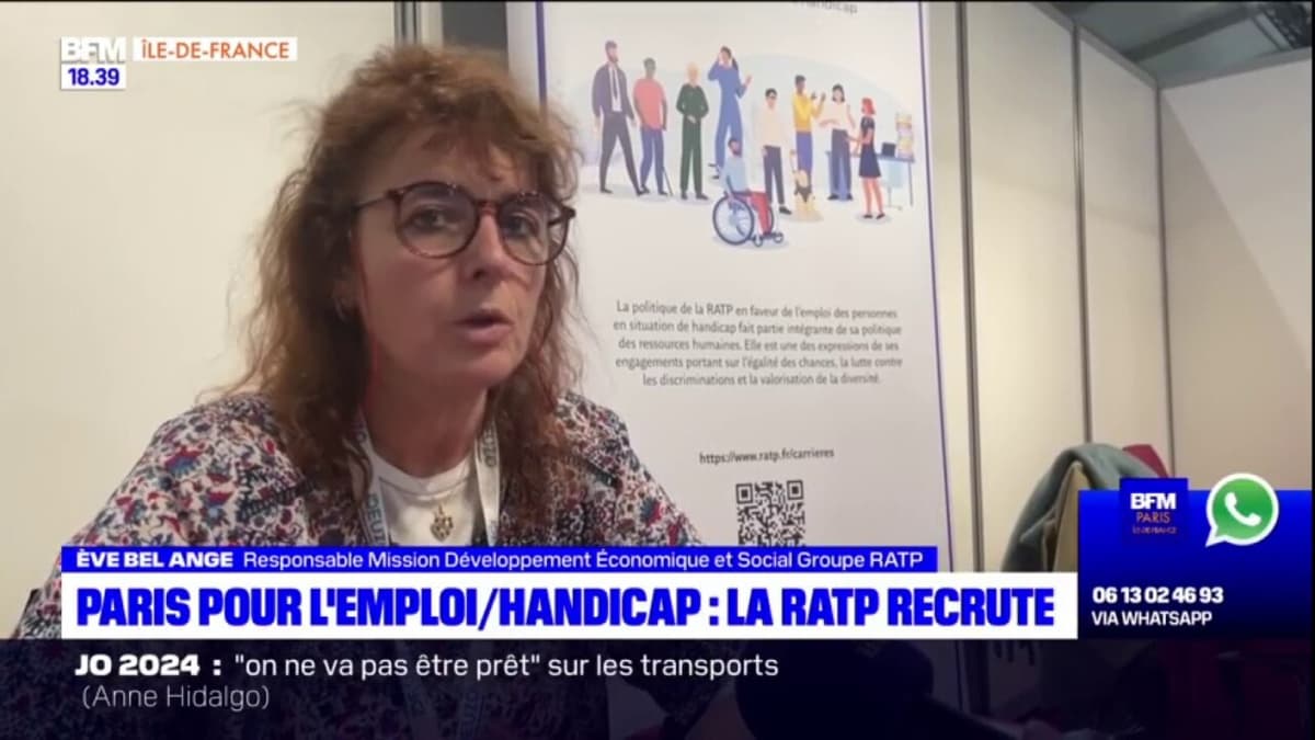 Paris pour l'emploi: la RATP met en avant le recrutement de personnes en situation de handicap