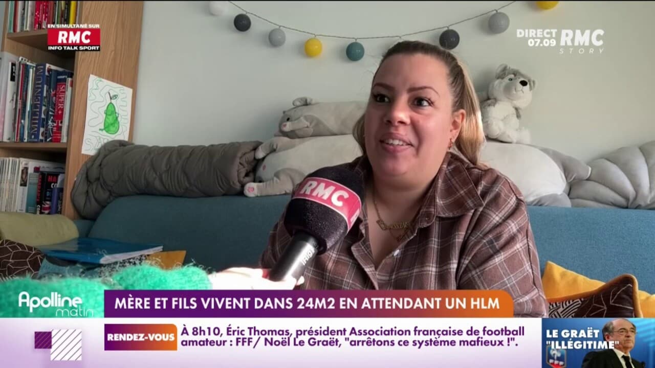 Cérine et son fils de 11 ans vivent depuis cinq dans un logement de 24 m²