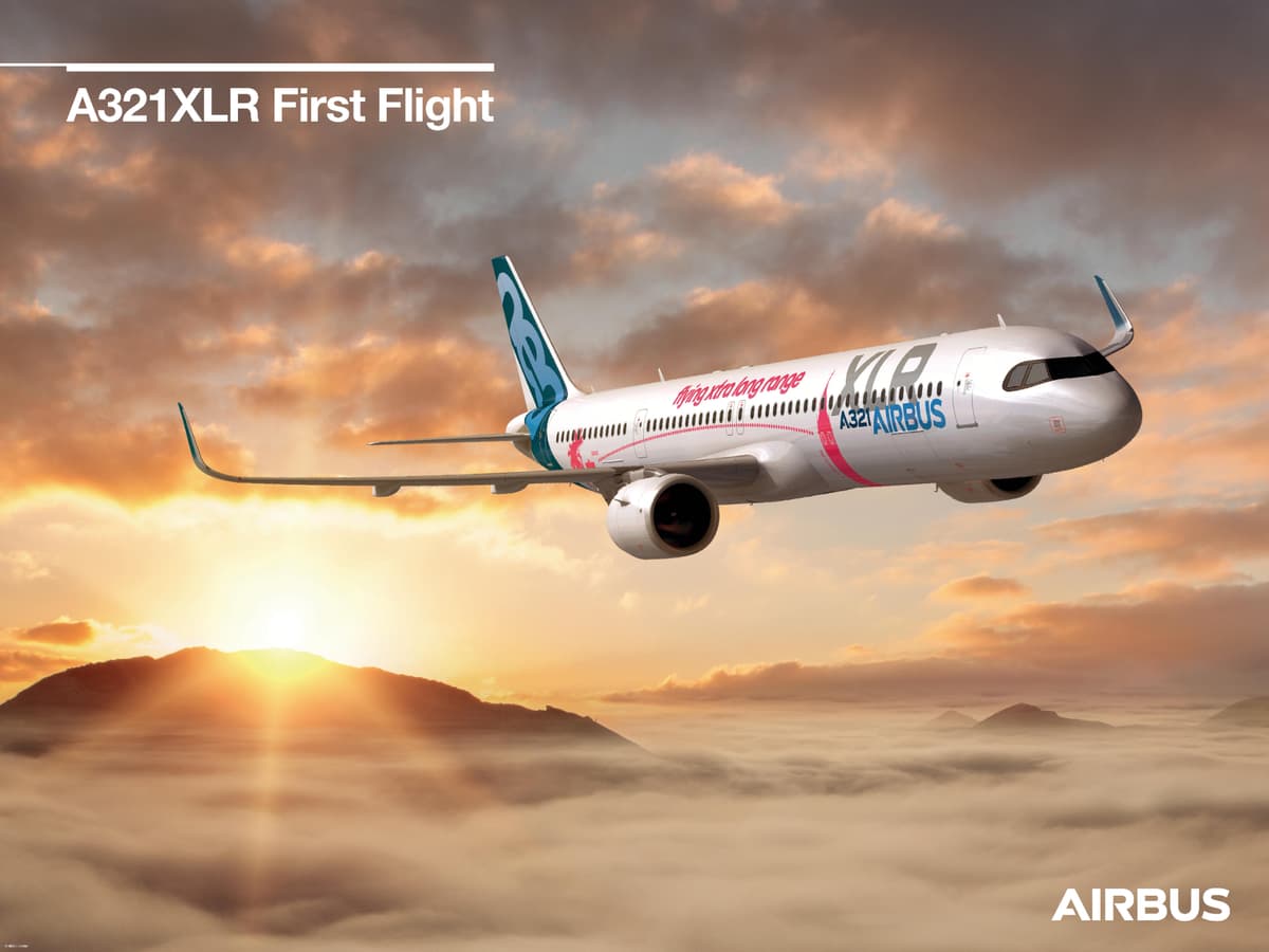 L'Airbus A321XLR a effectué son premier vol: un avion long-courrier ...