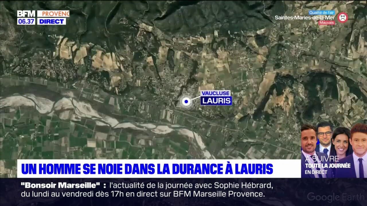 Vaucluse: un homme meurt après s'être noyé dans la Durance ç Lauris Vaucluse: un homme meurt après s'être noyé dans la Durance ç Lauris