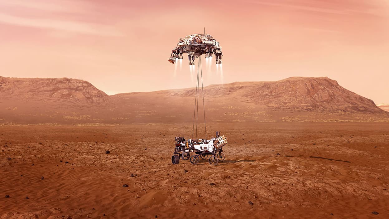 Envoyé par la Nasa il y a 7 mois, le robot persévérance doit se poser ...