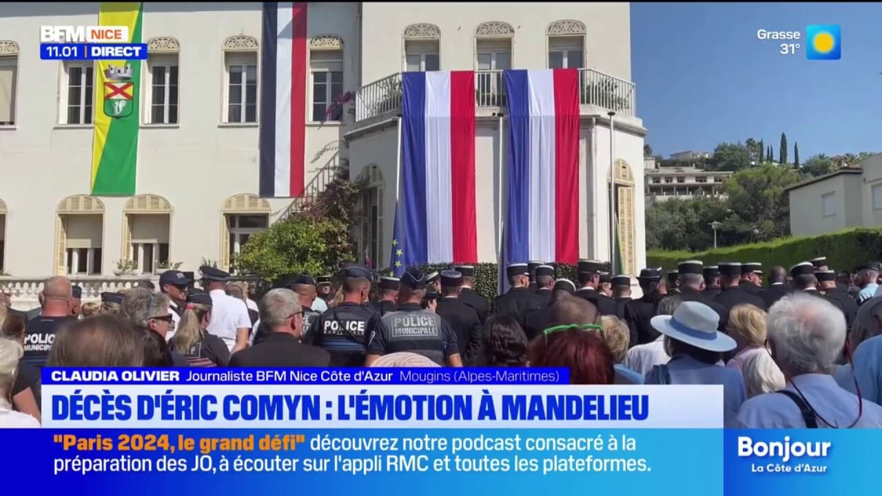 Mort d'Éric Comyn: la ville de Mandelieu-la-Napoule rend un dernier ...