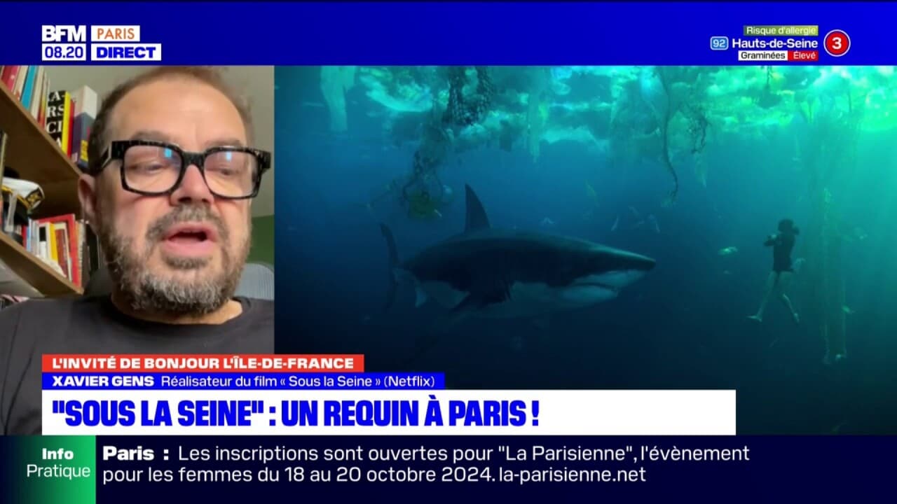 Paris: un requin mutant dans le film "Sous la Seine" de Xavier Gens