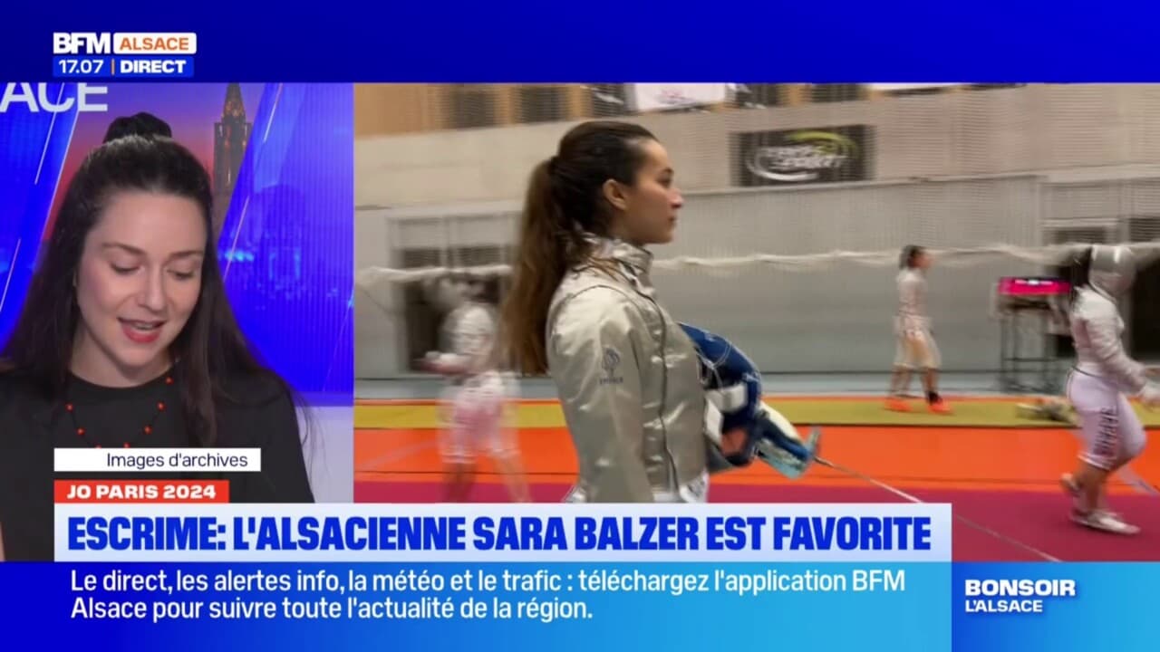 JO de Paris 2024: en escrime, l'Alsacienne Sara Balzer est favorite