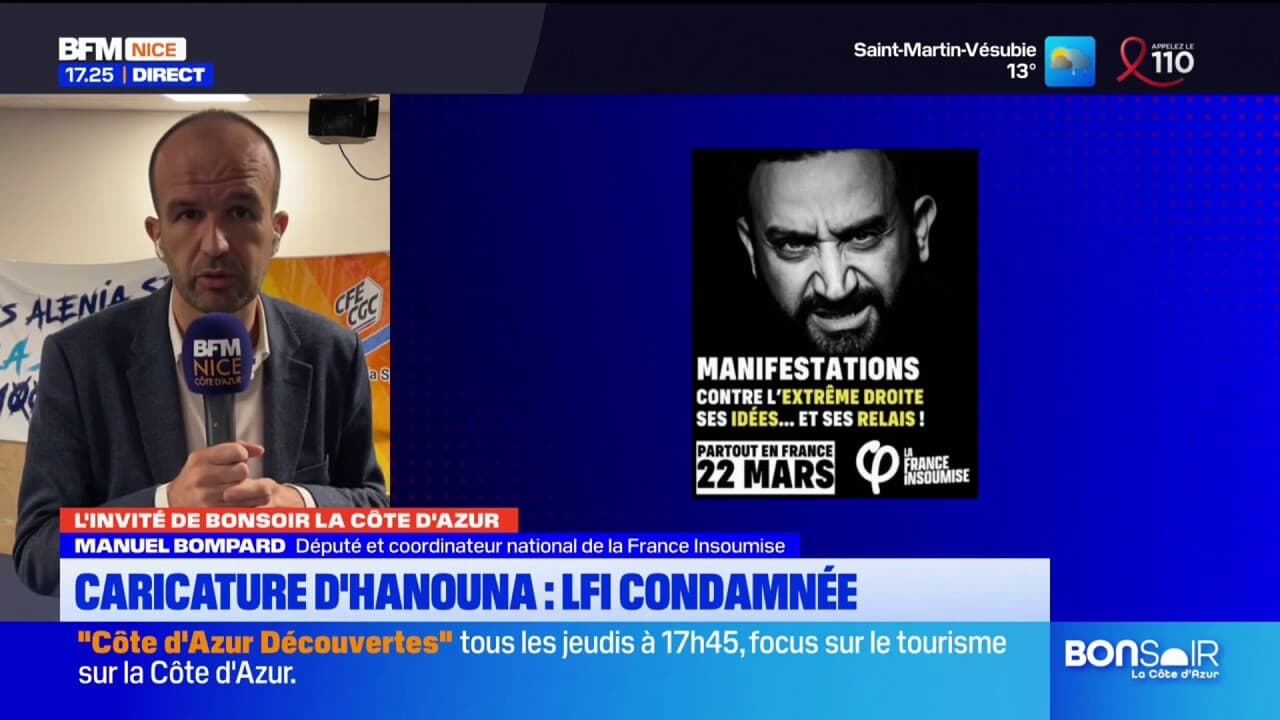 Caricature de Cyril Hanouna: Manuel Bompard réagit à la condamnation de LFI