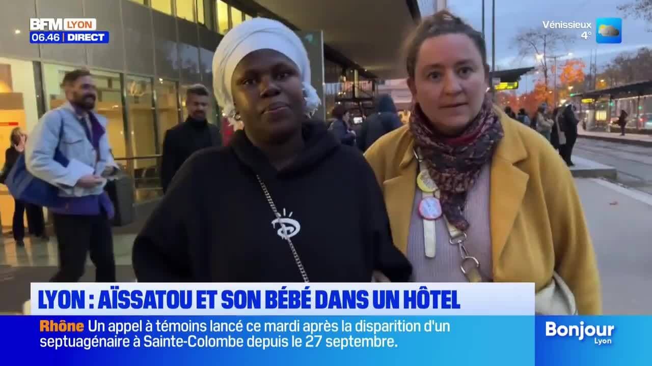 Lyon: Aïssatou et son bébé hébergés dans un hôtel