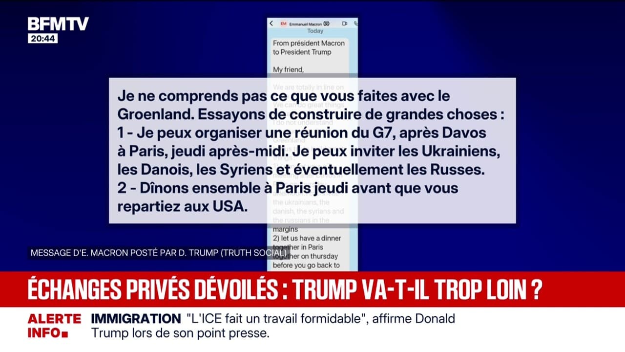 Échanges privés entre Emmanuel Macron et Donald Trump : retour sur les ...