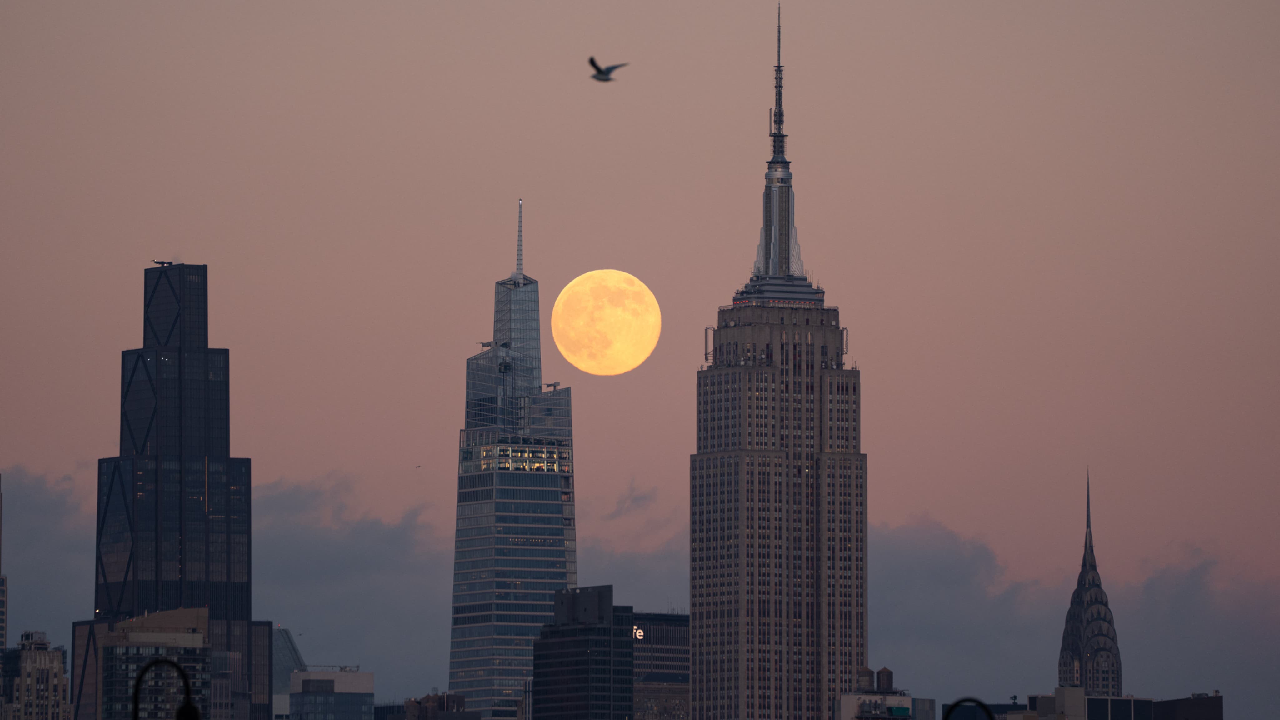 8% plus grosse et 15% plus lumineuse: les images de la Super Lune à ...