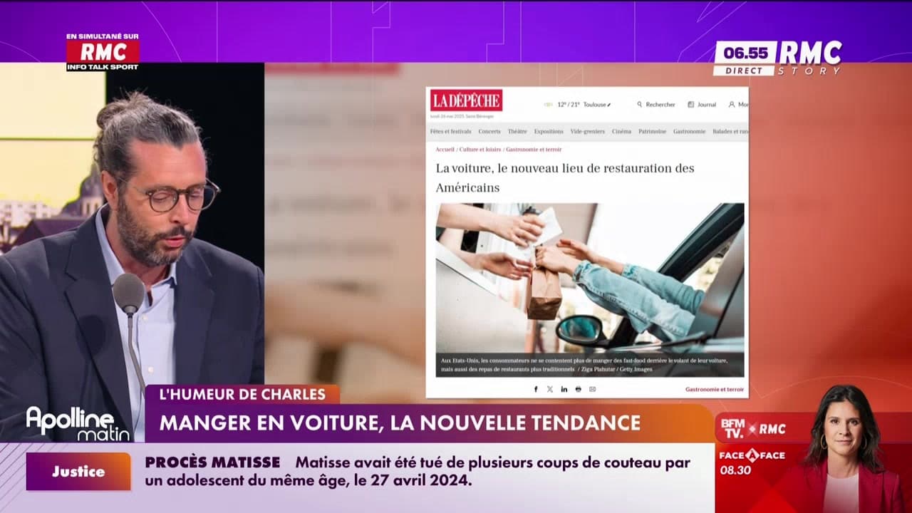 L'humeur de Charles : Manger en voiture, la nouvelle tendance - 26/05