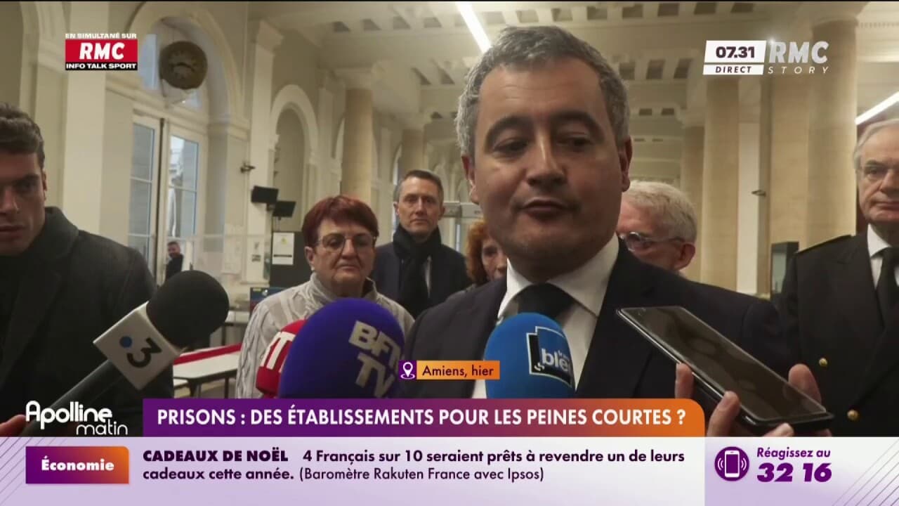 Justice: "Les peines courtes doivent être exécutées" selon Gérald Darmanin