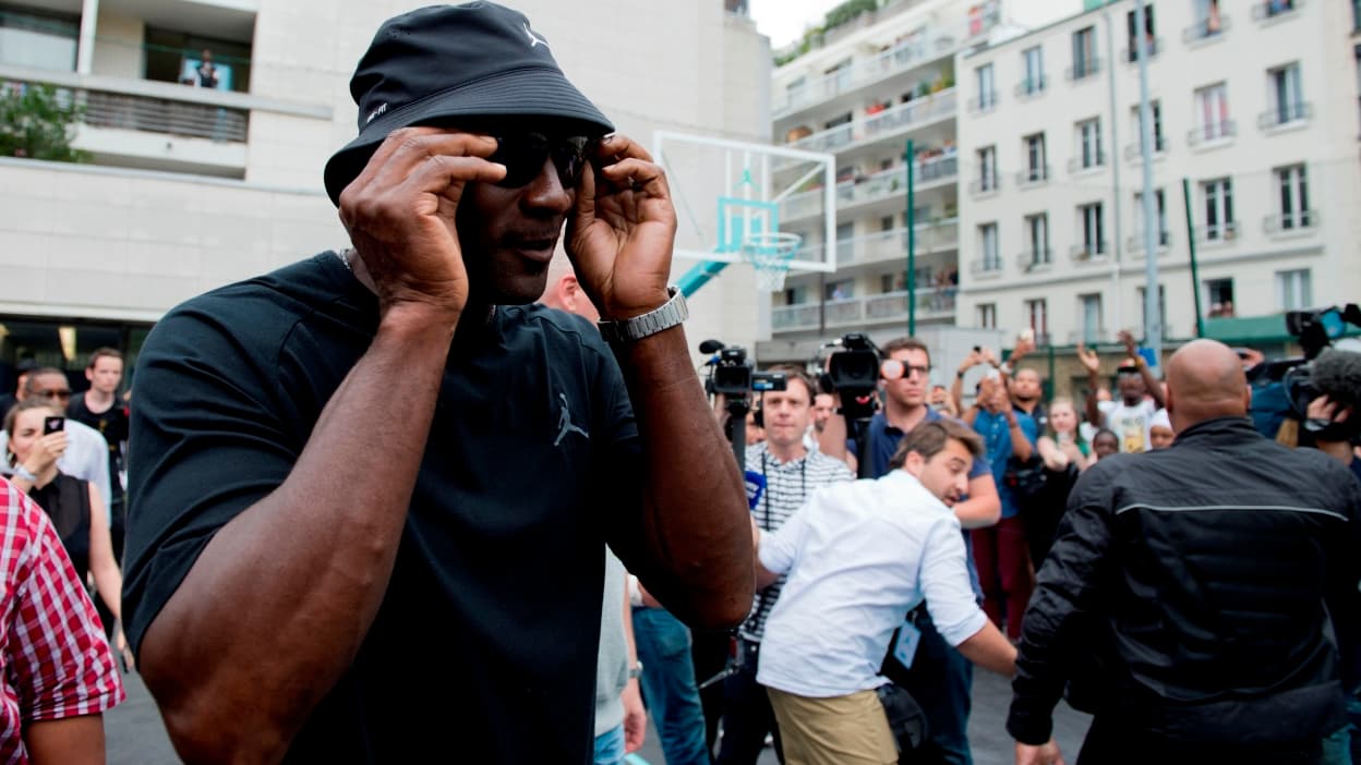 Michael Jordan, une star presque invisible à Paris
