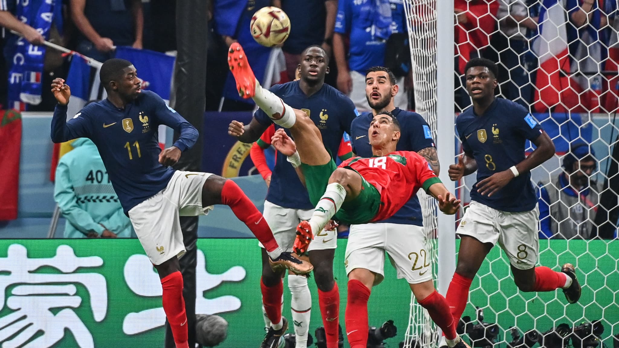 France-Maroc: le retourné fou d'El Yamiq, tout proche d’égaliser pour ...