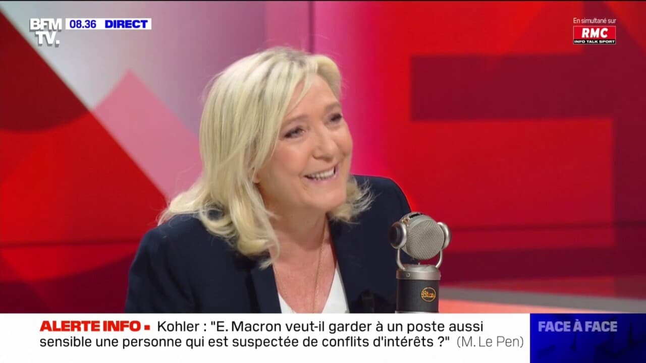 Marine Le Pen: "Éric Dupond-Moretti est ministre de la Justice, si ...