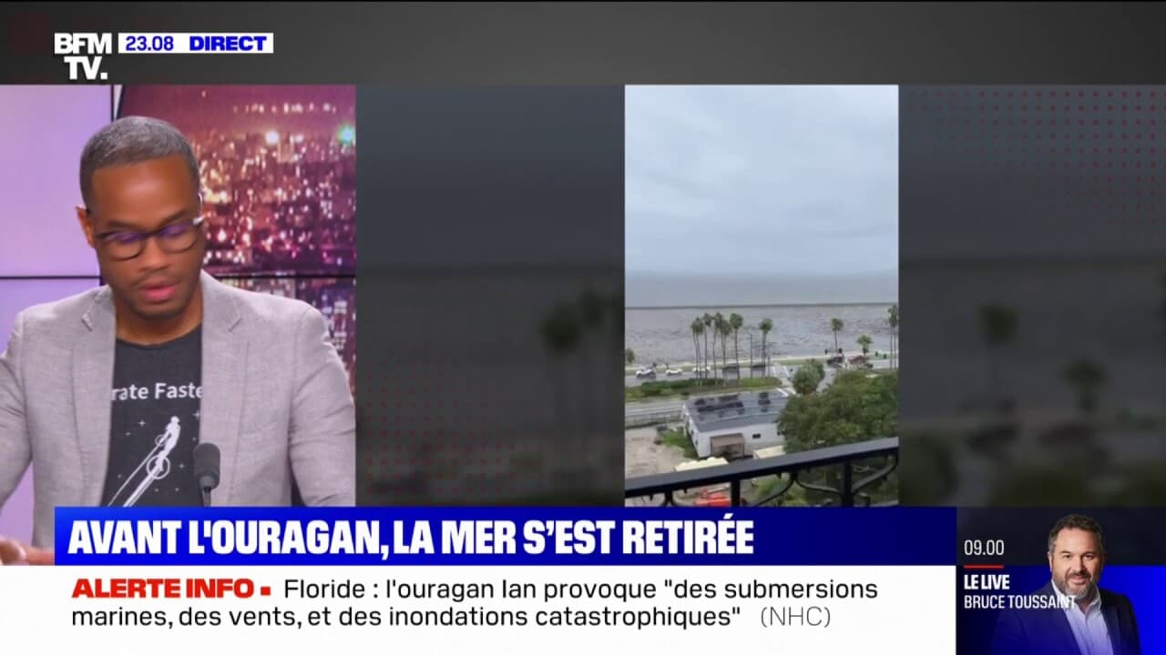 Avant l'ouragan Ian, la mer s'est retirée