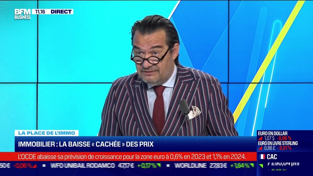 La place de l'immo : La baisse des prix de l'immobilier est là, mais ...