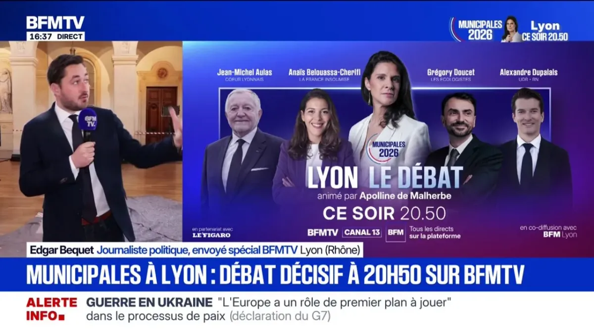 "Lyon le débat", animé par Apolline de Malherbe, à suivre ce soir à ...