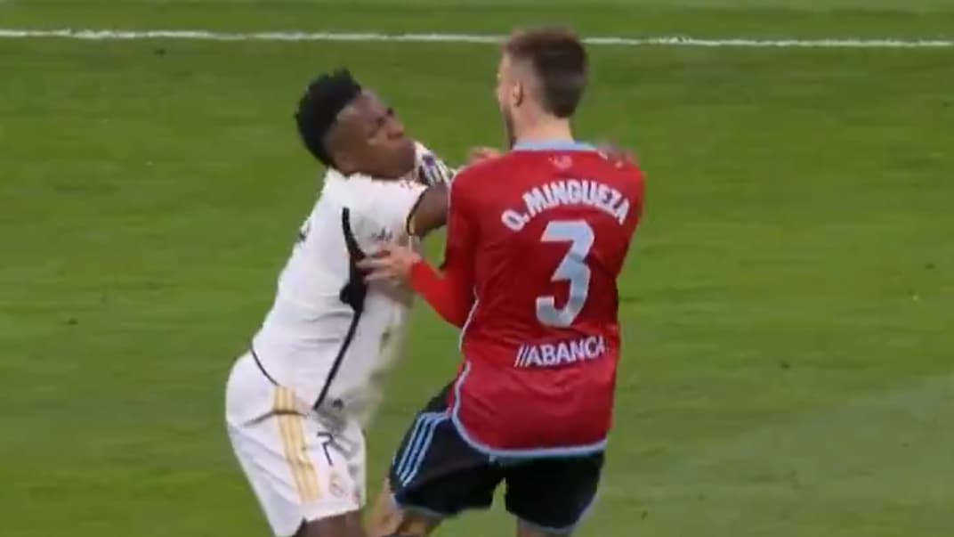 Real Madrid: Vinicius Jr bouscule à nouveau un adversaire et échappe ...