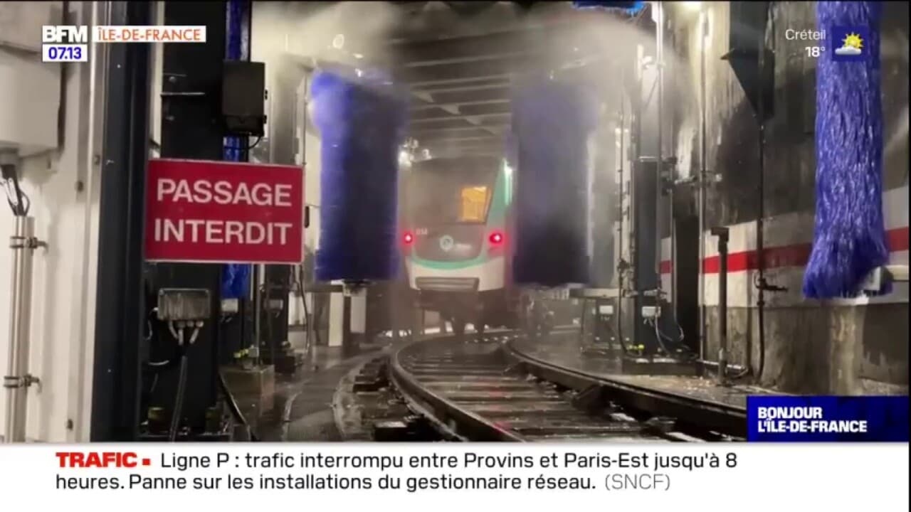Paris: une station de lavage dédiée aux métros