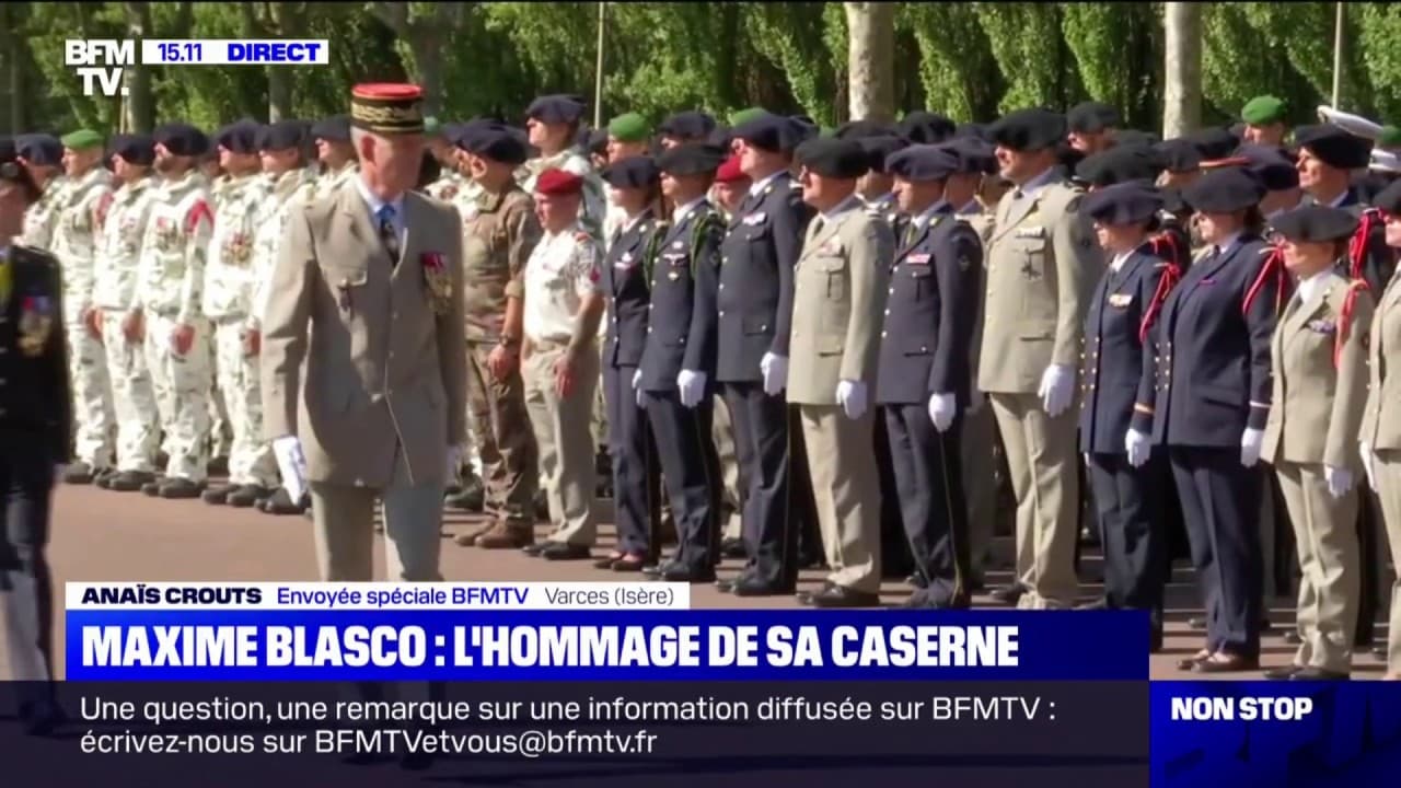 Le régiment de Maxime Blasco lui rend hommage