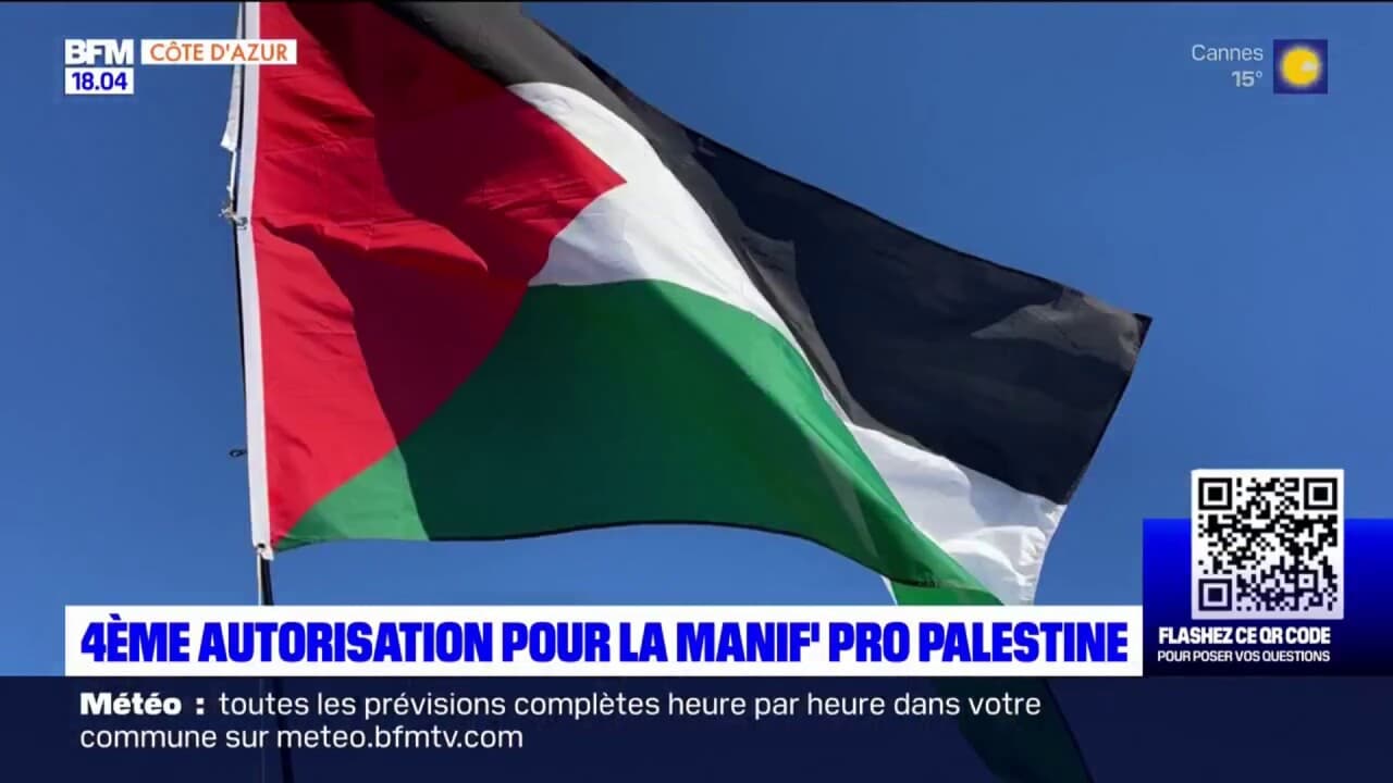 Nice: une quatrième manifestation pro-Palestine