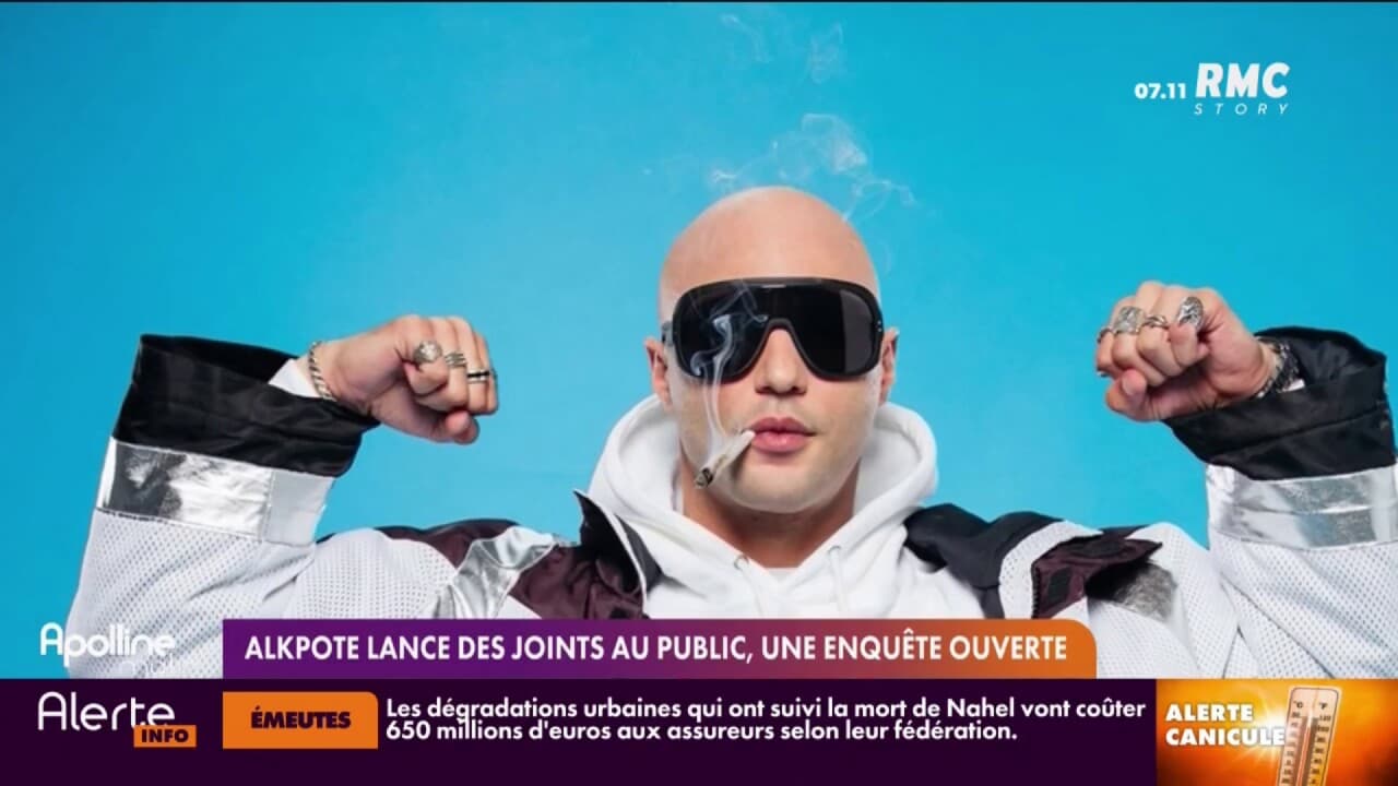 Alkpote lance des centaines de joints à son public lors du festival ...