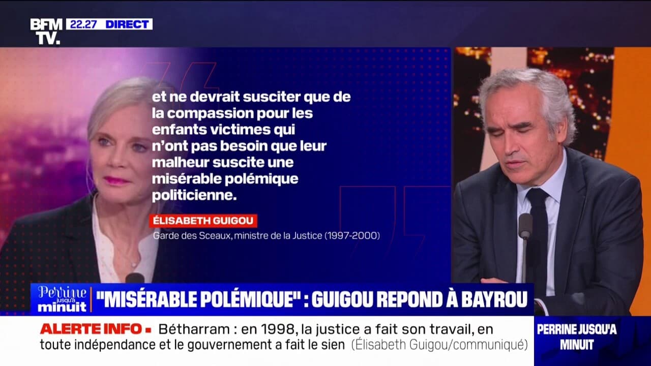 Affaire Bétharram: Élisabeth Guigou, mise en cause par François Bayrou ...