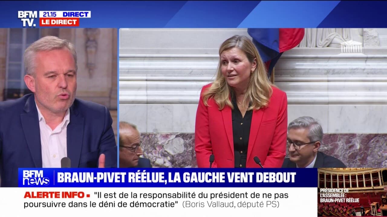 François De Rugy Salue Lélection De Yaël Braun Pivet à La Présidence