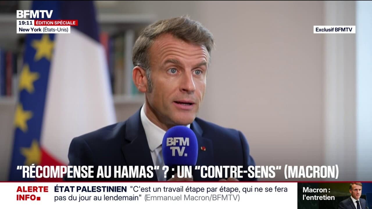 Bande de Gaza: pour Emmanuel Macron, Benjamin Netanyahu "n'a plus de ...