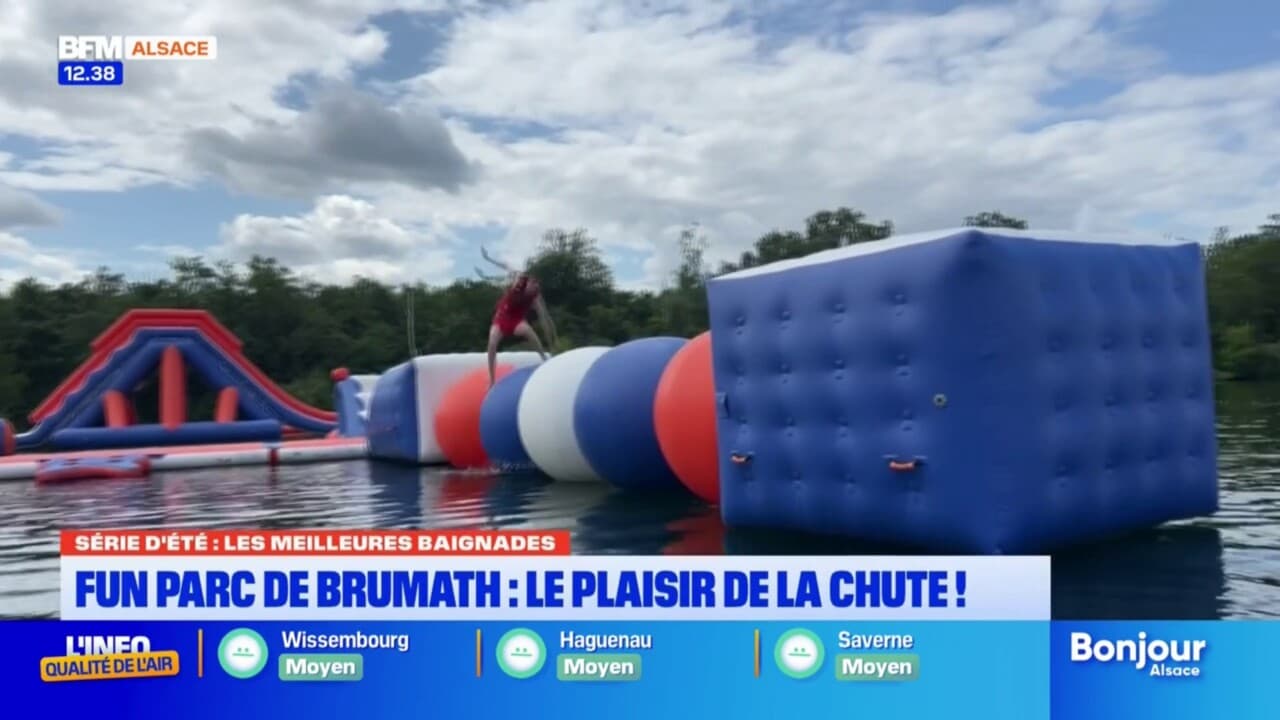 Alsace: au Fun parc de Brumath, le plaisir de la chute!