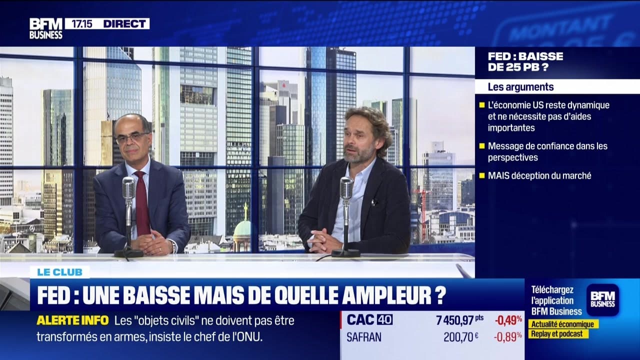 Le Club : Fed, une baisse mais de quelle ampleur ? - 18/09