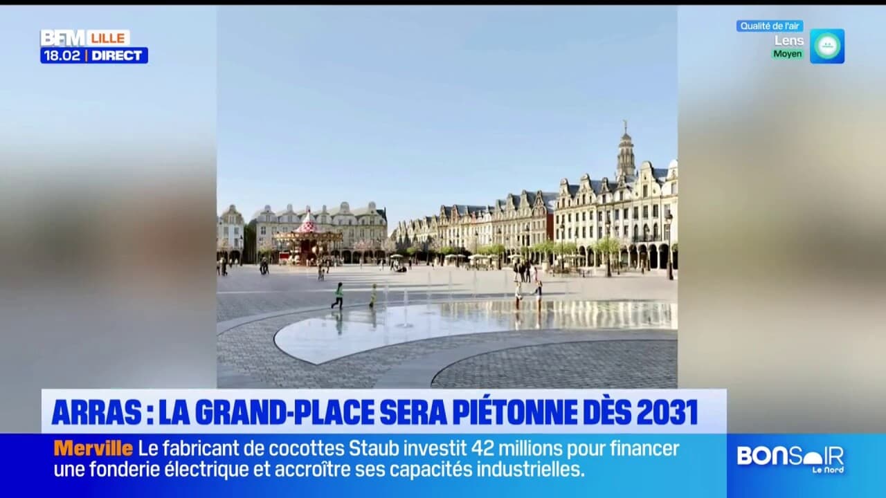 Arras : La Grand-Place sera piétonne dès 2031