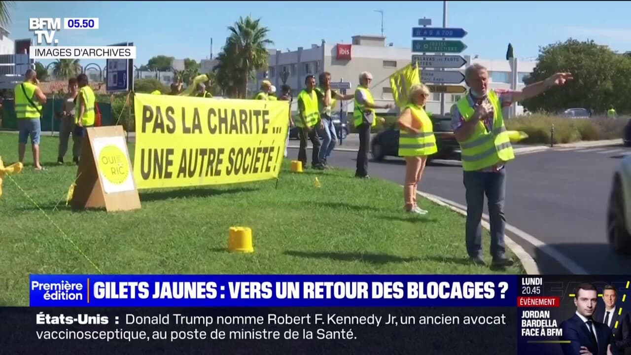 Gilets jaunes: vers un retour des blocages six ans après? Gilets jaunes: vers un retour des blocages six ans après?