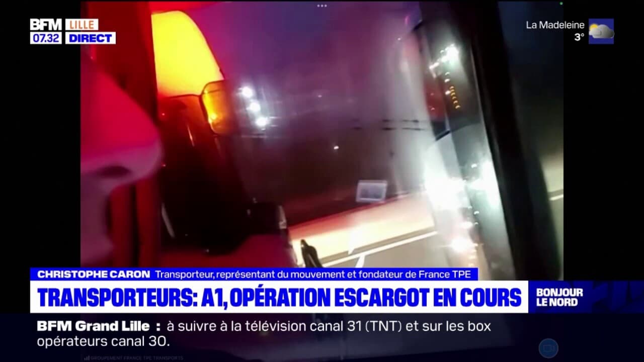 Opération escargot sur l'A1: Christophe Caron, transporteur routier ...