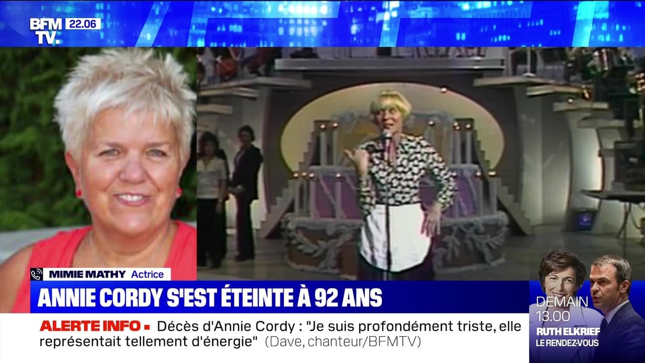 Annie Cordy s'est éteinte à 92 ans - 04/09 Annie Cordy s'est éteinte à 92 ans - 04/09