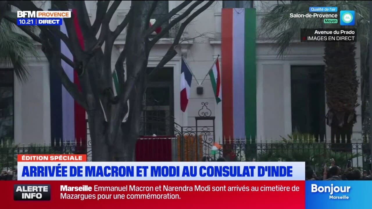 Marseille: Macron et Modi vont inaugurer le consulat indien