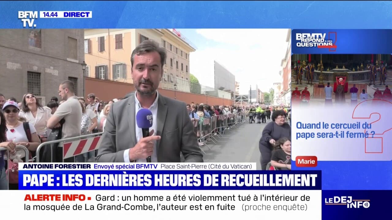 Quand le cercueil du pape sera-t-il fermé? BFMTV répond à vos questions