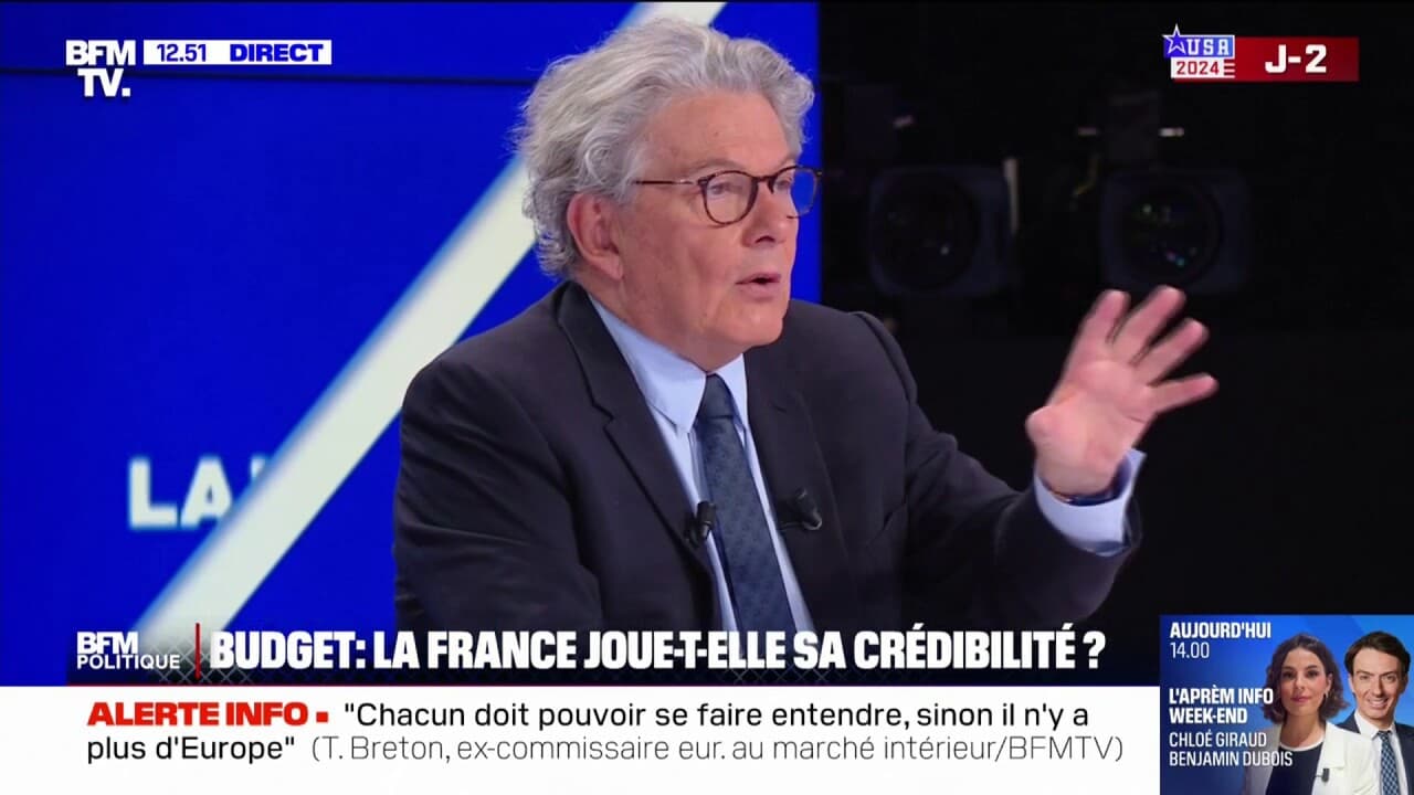 Thierry Breton: "Notre pays n'a pas été gouverné avec la détermination ...