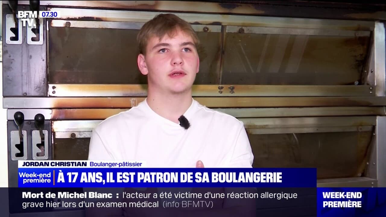 À tout juste 17 ans, Jordan est patron de sa boulangerie dans l'Orne