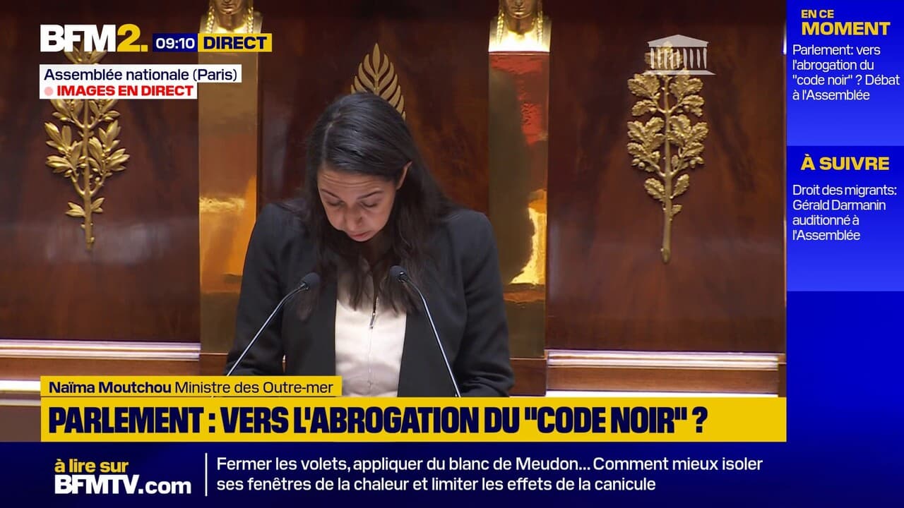 "Un débat de Nation: Naïma Moutchou, ministre des Outre-mer souligne la ...