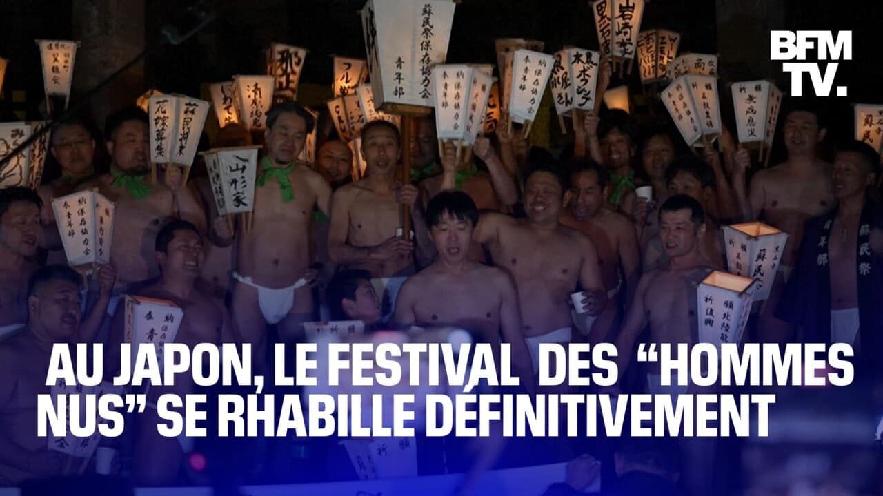 Au Japon, le festival millénaire des “hommes nus” se rhabille définitivement