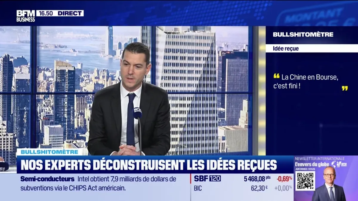 Bullshitomètre : "La Chine en Bourse, c'est fini" - FAUX répond ...