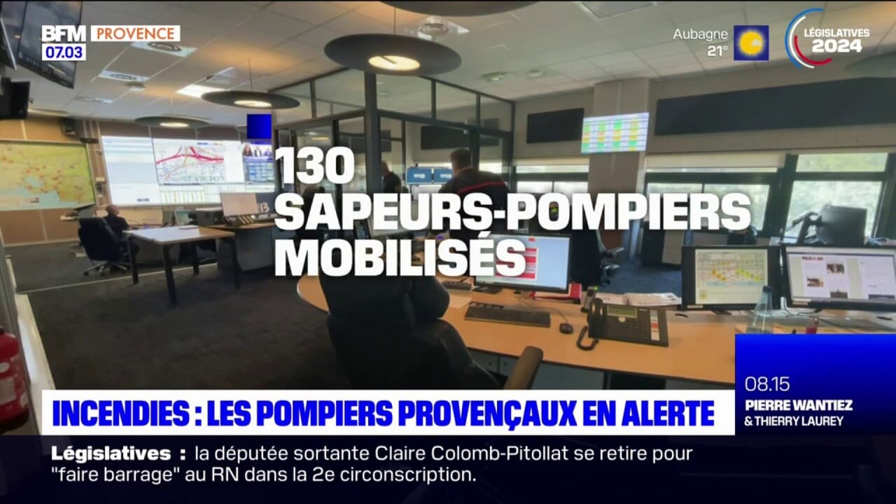 Bouches-du-Rhône: les pompiers en alerte face au risque incendies