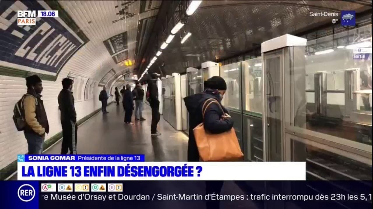 Ligne 13 enfin désengorgée grâce à la ligne 14? La présidente du comité ...