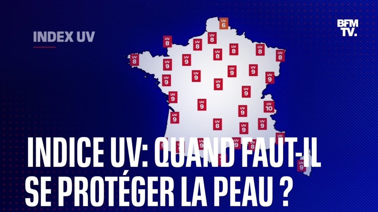 Indice UV: à quel moment faut-il se protéger la peau contre le soleil?