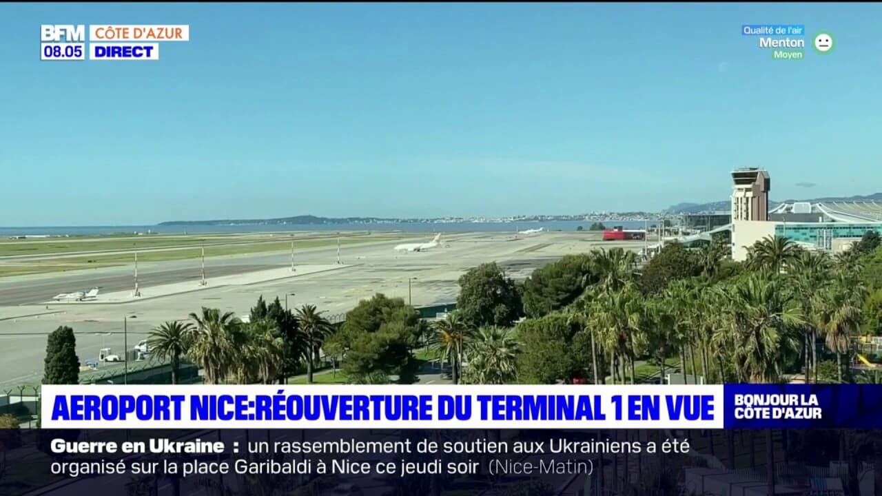 Le terminal 1 de l'aéroport de Nice va rouvrir le 27 mars