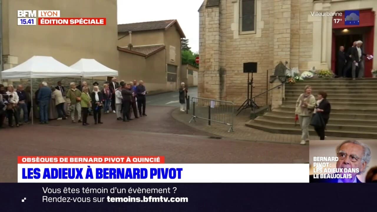 Obsèques de Bernard Pivot: la cérémonie s'est achevée en l'église de ...