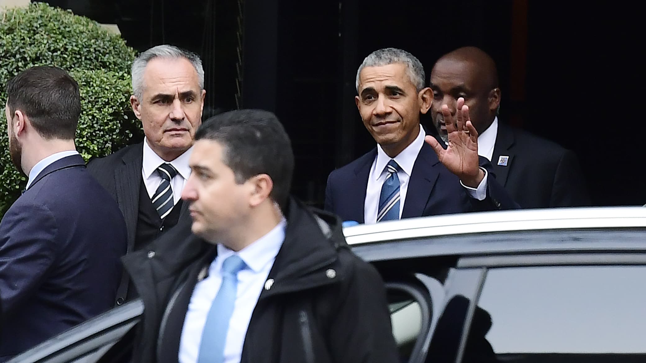 Première rencontre en toute discrétion entre Obama et Macron