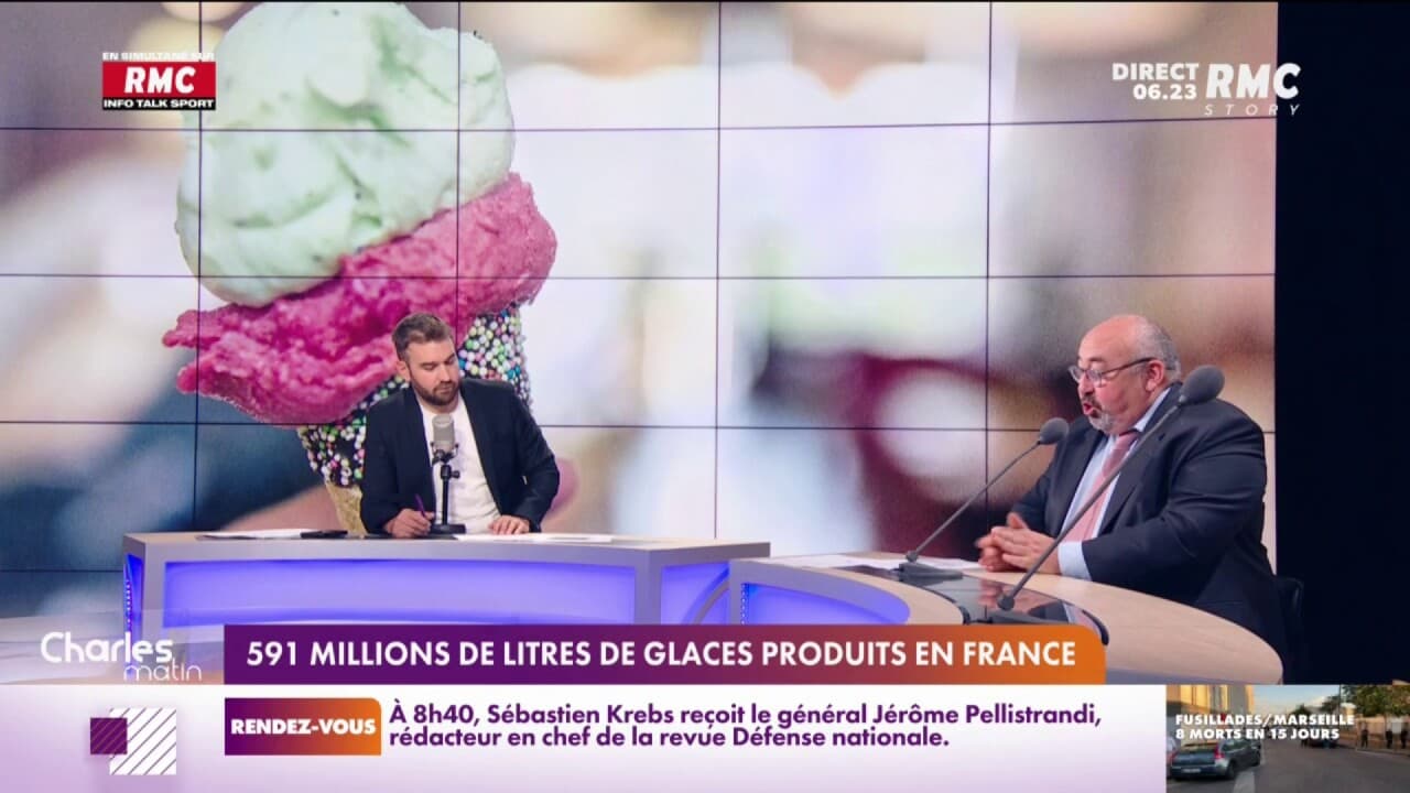 La France a produit presque 600 millions de litres de glaces en 2022