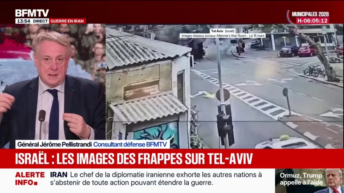 Guerre au Moyen-Orient: les images d'une nouvelle frappe sur Tel-Aviv ...